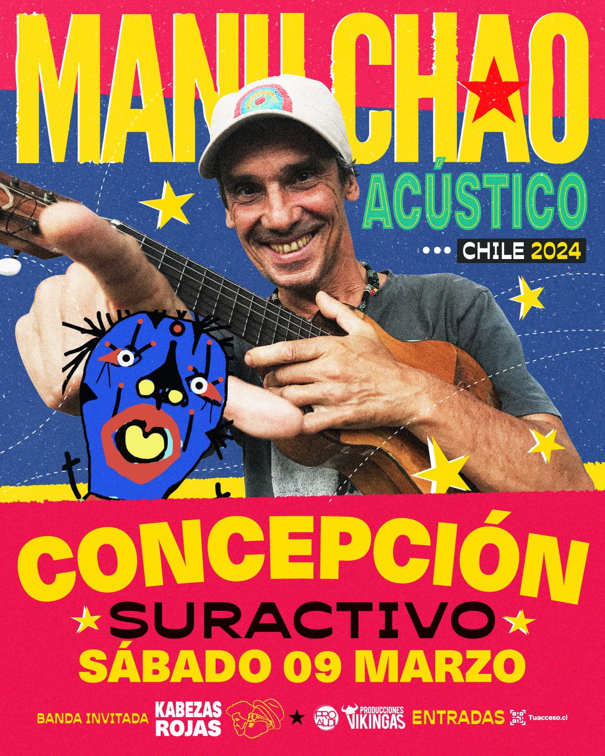 Estas son las fechas de Manu Chao en su gira por Chile » Fanky